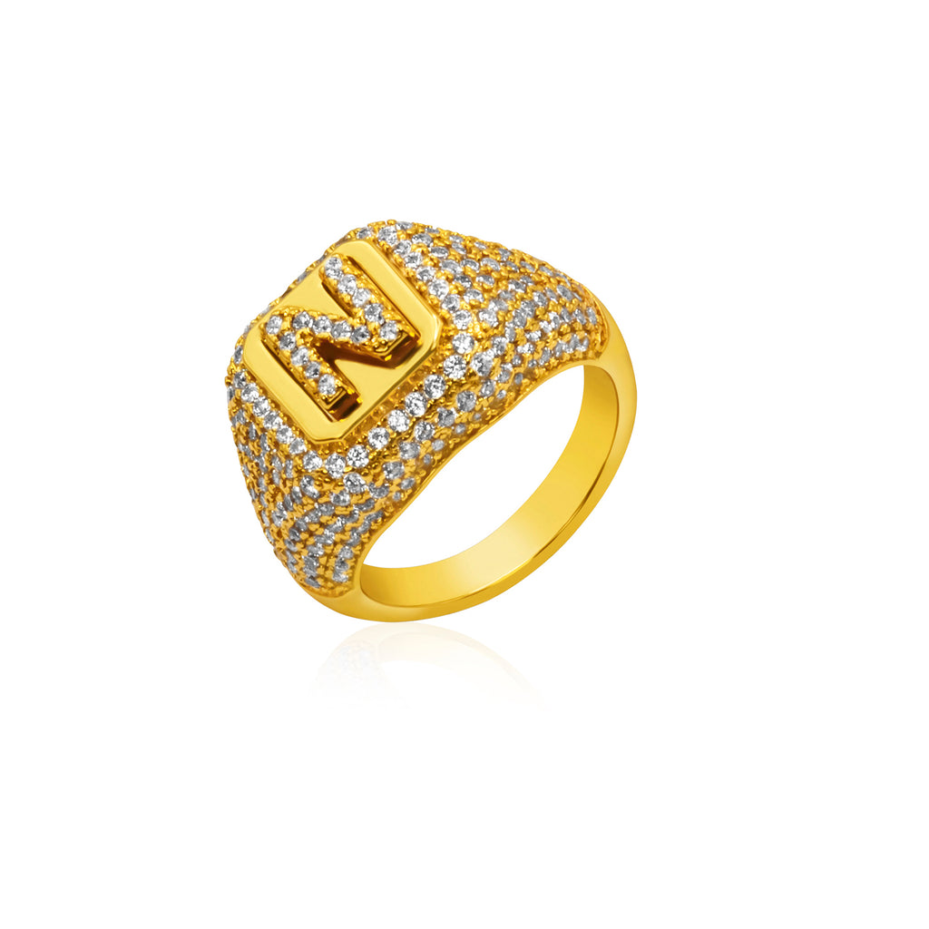 Pinky Letter Ring | Gold-plated Rings | Selsela Accessories